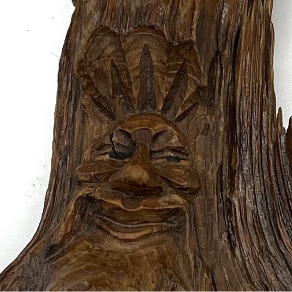 unbranded | Art | Hand Carved Wooden Tree Trunk Driftwood Figurine ...